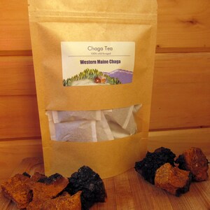 Chaga Tea Bags, Ground Chaga Mushrooms, Wild-foraged Naturally-dried ...