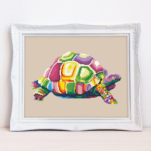 Turtle Cross Stitch - Etsy