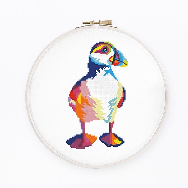 Puffin Cross Stitch Patterns - Etsy