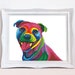 Rainbow Staffy Cross Stitch Pattern Colorful Abstract Staffordshire ...