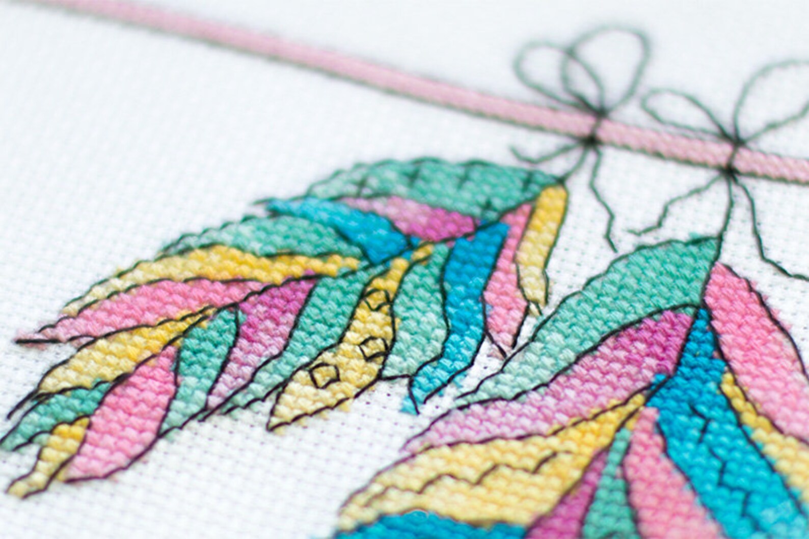 Follow Your Arrow Cross Stitch Pattern Boho Inspirational | Etsy