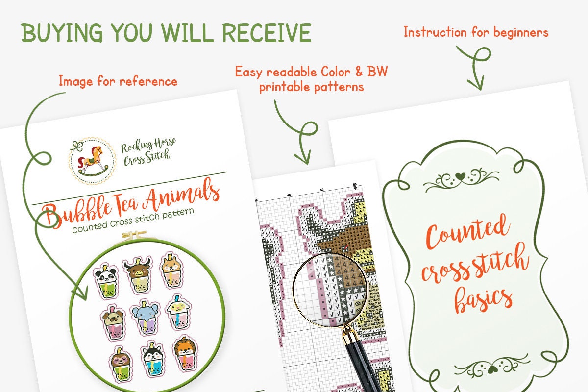 Funny animals cross stitch pattern Cute mini baby animals | Etsy