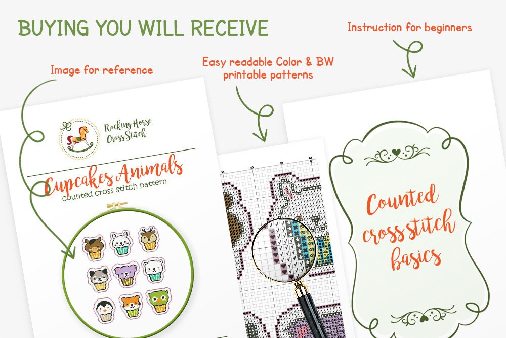 Tiny Animals Cross Stitch Pattern Cute Mini Baby Animals | Etsy