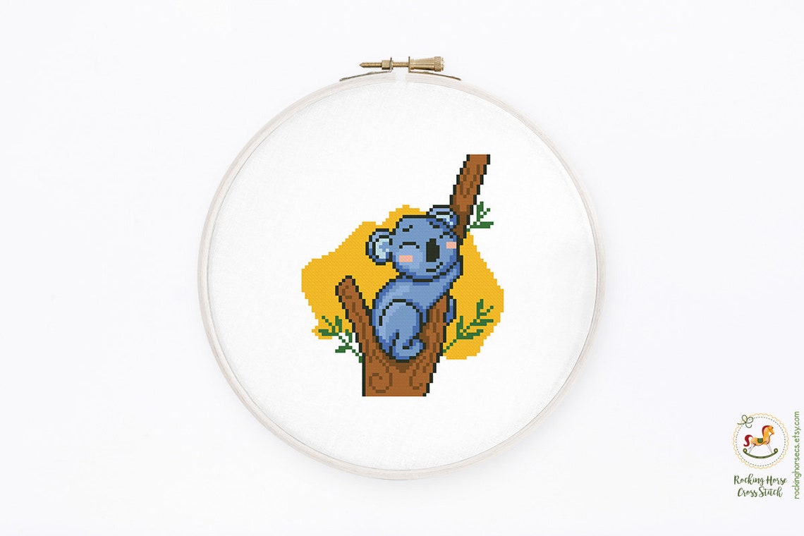 Cute Koala Cross Stitch Pattern Baby Koala Cross Stitch - Etsy