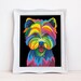 Colorful Westie Cross Stitch Pattern Abstract Rainbow West Highland ...