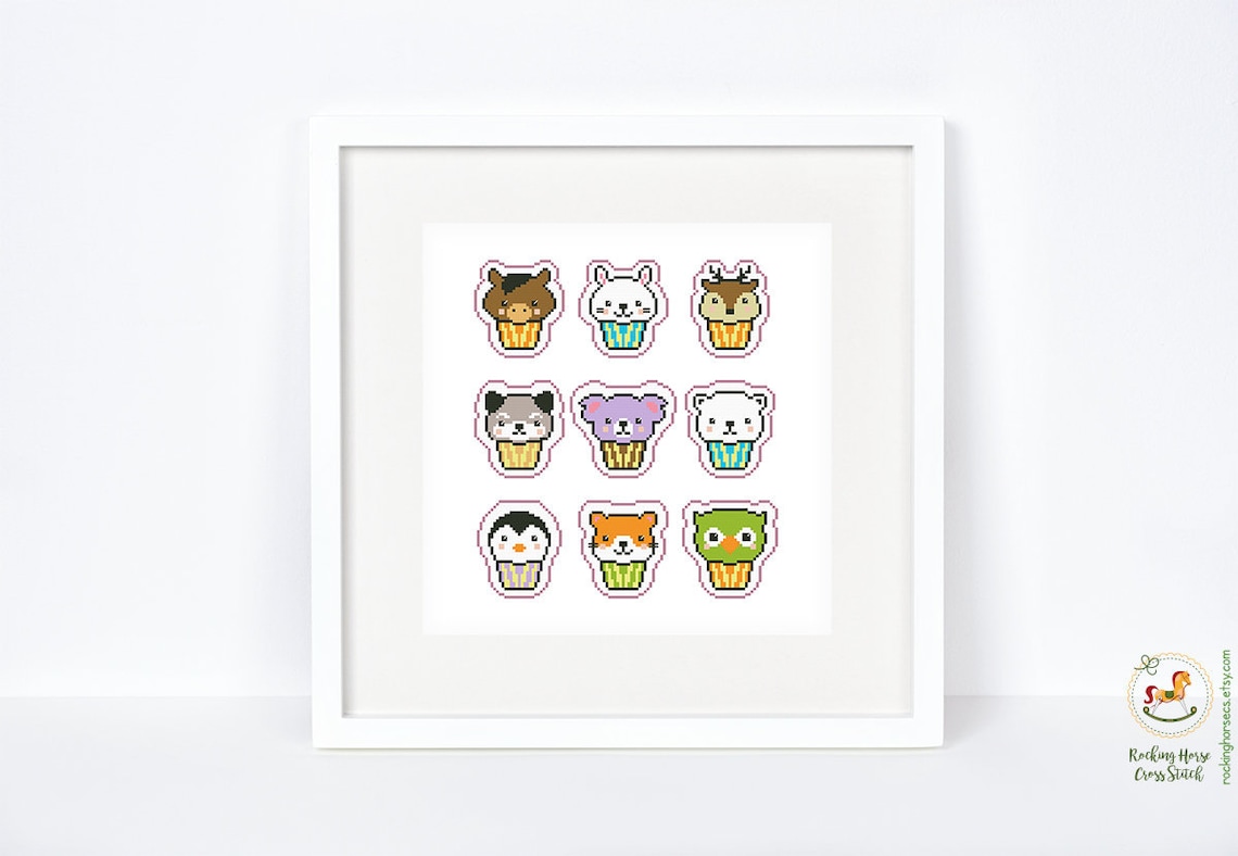 Tiny Animals Cross Stitch Pattern Cute Mini Baby Animals - Etsy