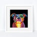 Rainbow Staffy Cross Stitch Pattern Colorful Abstract Staffordshire ...