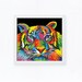 Colorful Tiger Cross Stitch Pattern Abstract Wild Animal Cross - Etsy