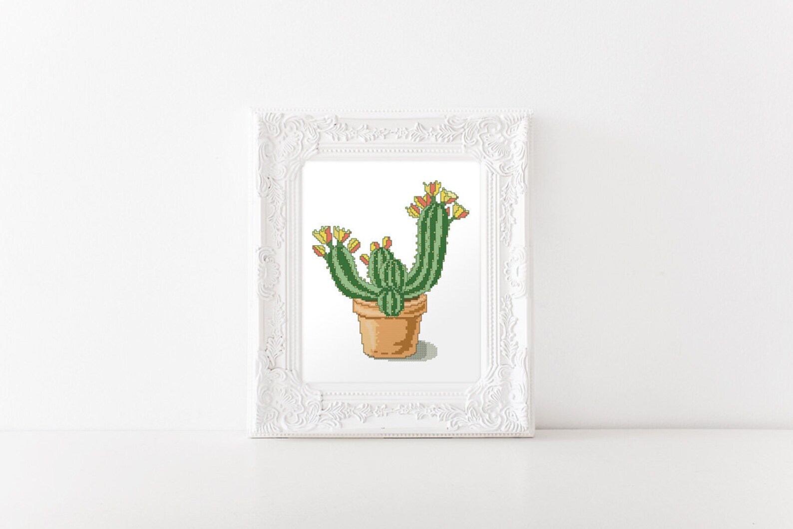 Cactus Cross Stitch Pattern Set of 3 Succulent Cross Stitch | Etsy