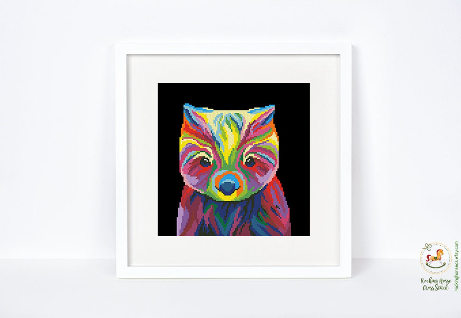 Colorful Wombat Cross Stitch Pattern Abstract Rainbow Wombat - Etsy