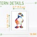 Rainbow Puffin Cross Stitch Pattern. Colorful Atlantic Puffin. Abstract ...