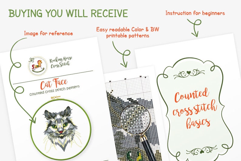 Mandala Cat Cross Stitch Pattern Cat Face Cross Stitch Cat | Etsy