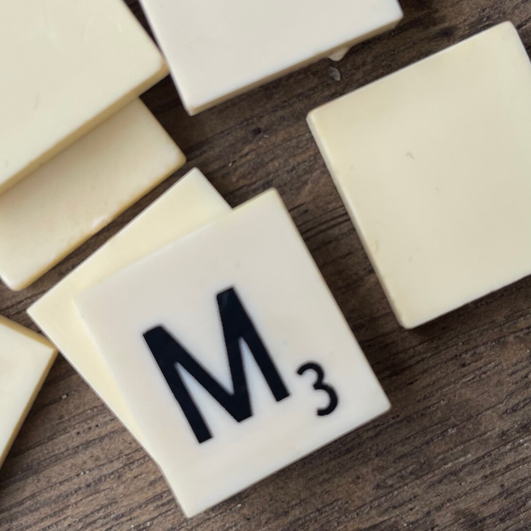 Vintage Scrabble Tile Letter M - Etsy