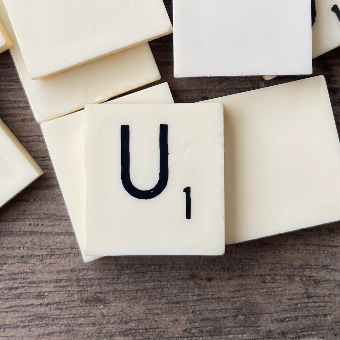 Vintage Scrabble Tile Letter U - Etsy