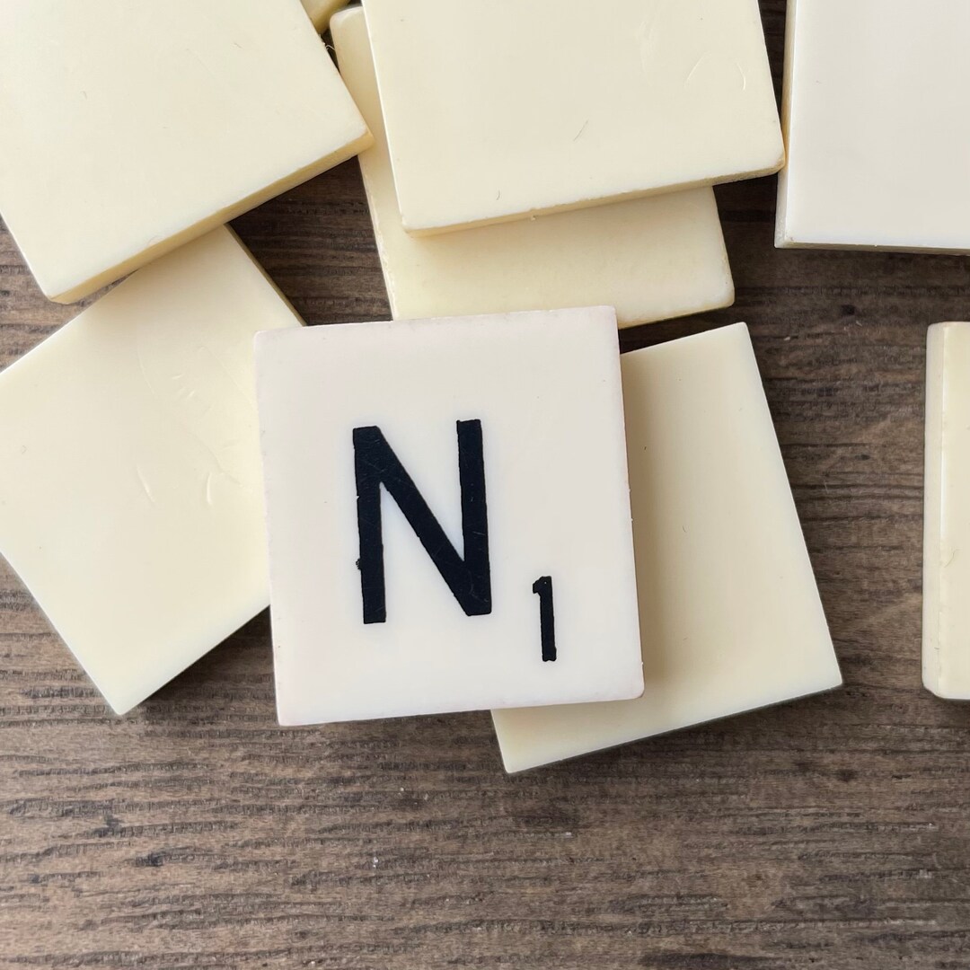 Vintage Scrabble Tile Letter N - Etsy