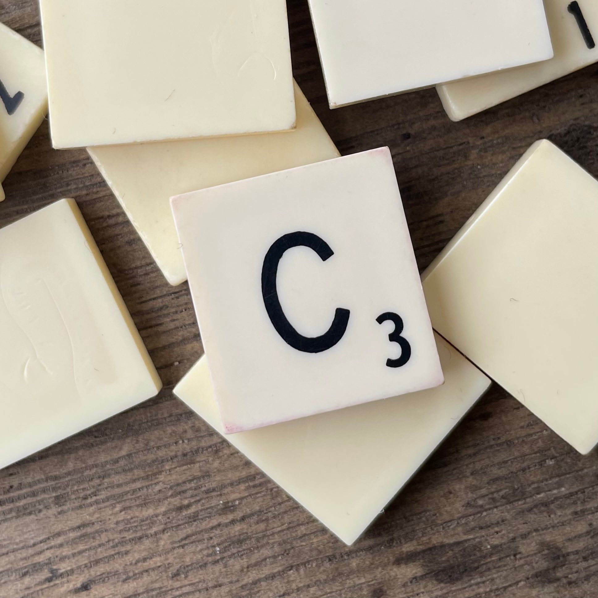 Vintage Scrabble Tile Letter C - Etsy