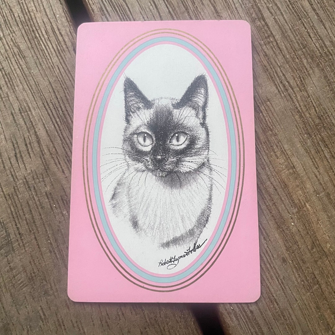 Swap Cards Single Sweet Siamese Cat - Etsy