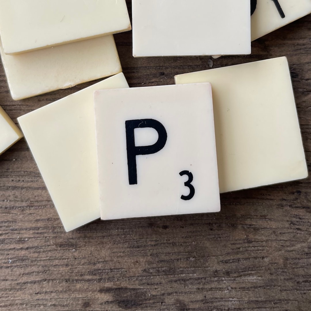Vintage Scrabble Tile Letter P - Etsy