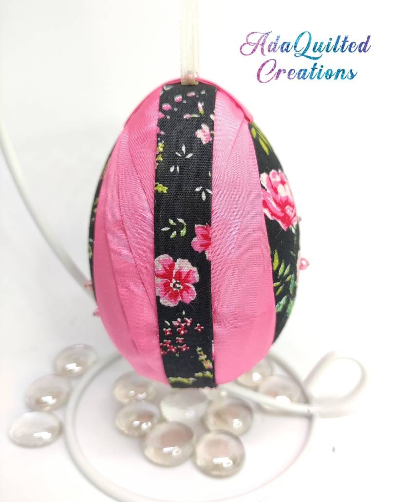 TUTORIAL Swan Egg Design Folded Fabric Egg Pattern No Sew | Etsy