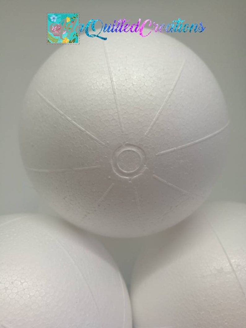 4'' Polystyrene Balls, Set of 6 Marked Polystyrene Balls, 10cm (4 ...