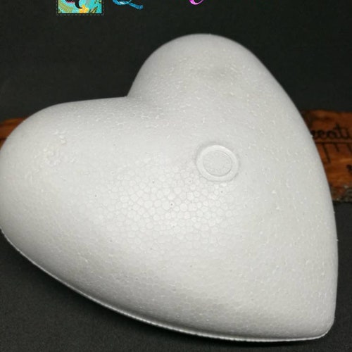 Set of 6 Styrofoam Hearts 11 Cm Polystyrene Hearts in Sets of - Etsy