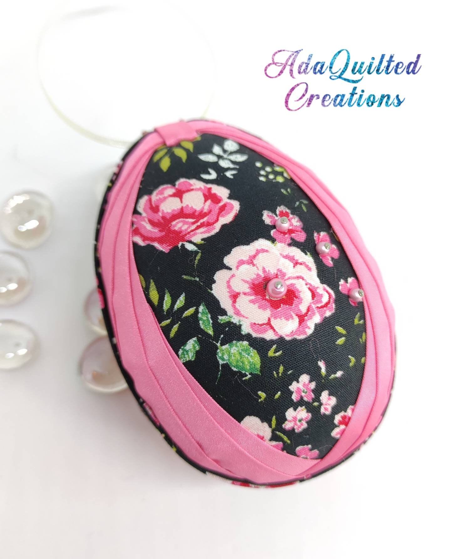 TUTORIAL Swan Egg Design Folded Fabric Egg Pattern No Sew | Etsy