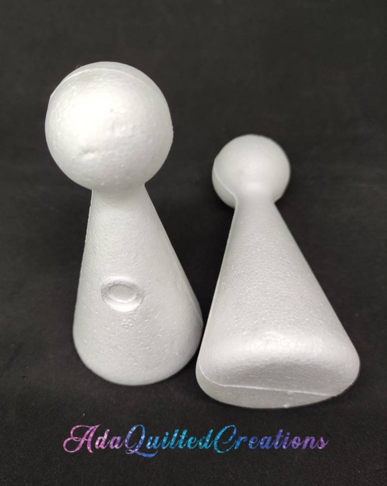 Polystyrene cone body shapes in two sizes set of six | Etsy