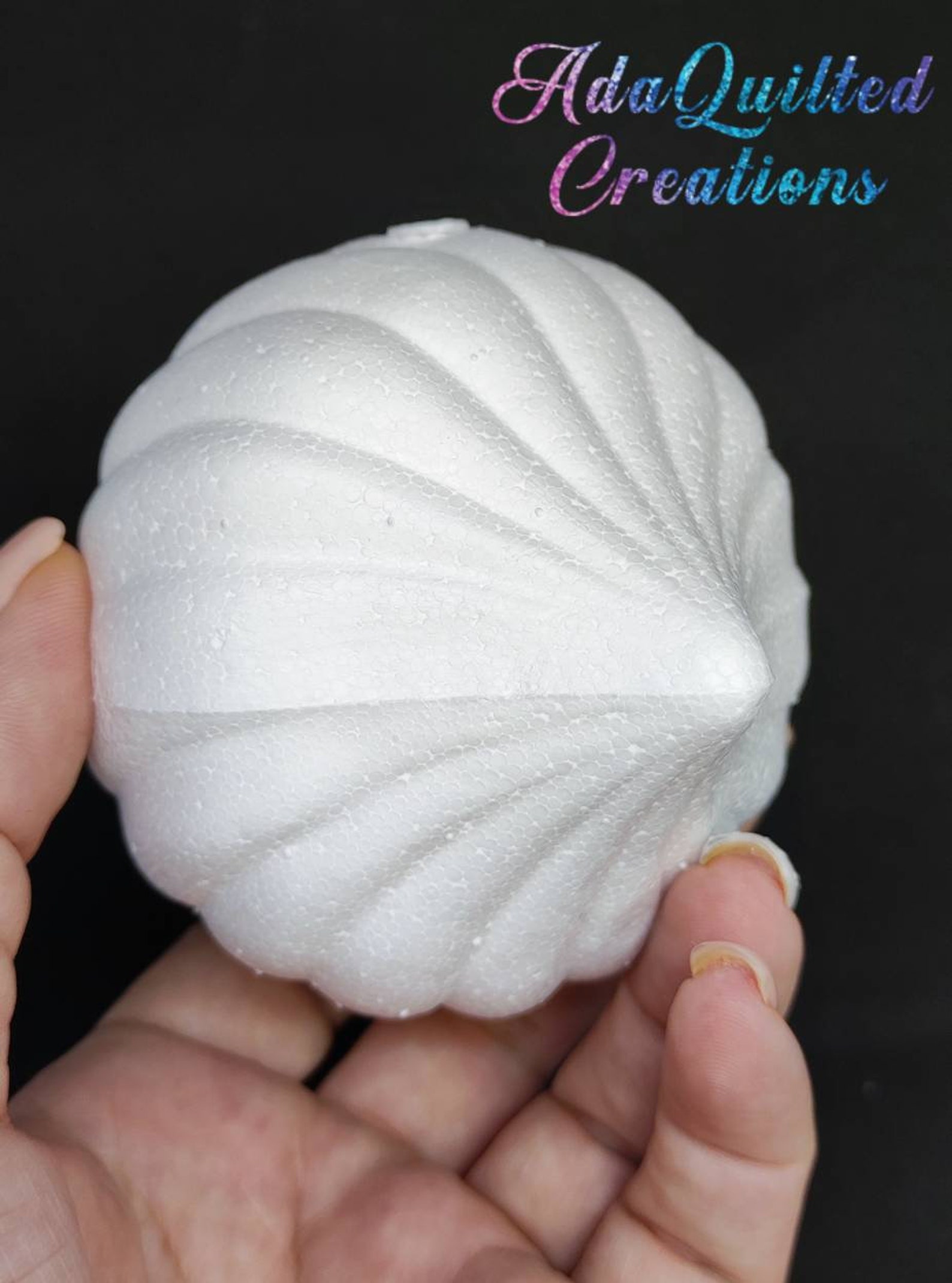 Swirl polystyrene ornament 9 cm 3.54 height 11 cm | Etsy