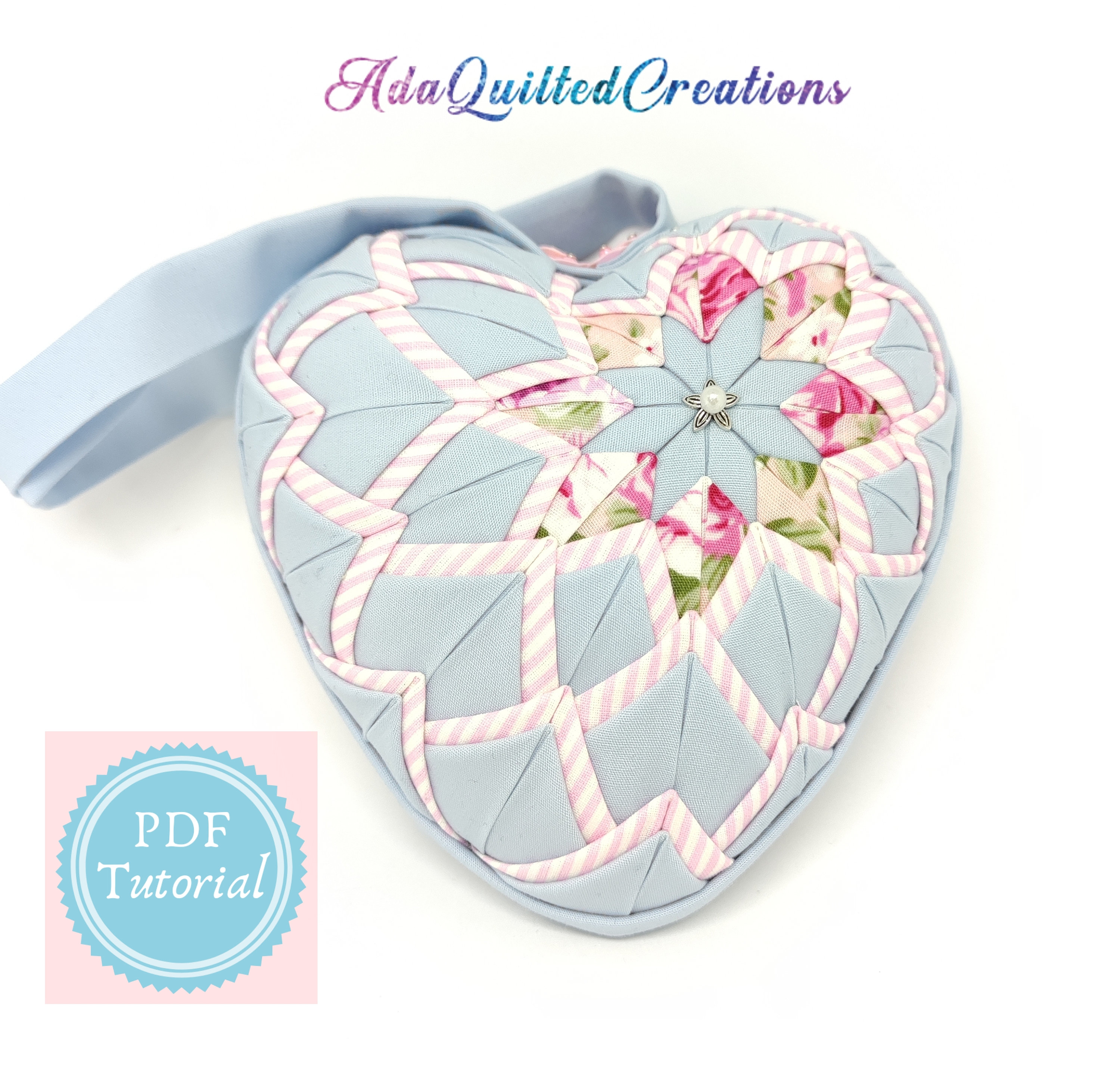 TUTORIAL Blooming Heart Flower Pattern Pdf File No Sew - Etsy