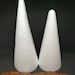 Large Styrofoam Cones, Set of Three Polystyrene Cones, Height 20 Cm (7. ...