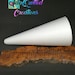 Large Styrofoam Cones, Set of Three Polystyrene Cones, Height 20 Cm (7. ...
