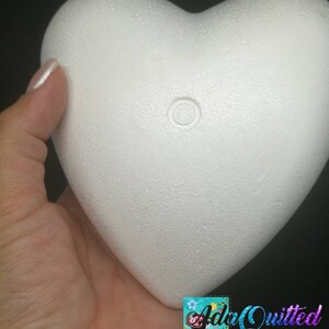 Large Styrofoam Hearts, Set of Two Polystyrene Hearts, Height 15 Cm (5. ...
