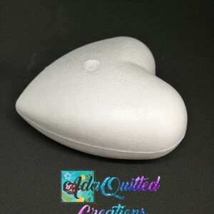 Set of 6 Styrofoam Hearts, 11 Cm Polystyrene Hearts in Sets of Six ...