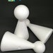 Polystyrene Cone Body Shapes in Two Sizes, Set of Six Styrofoam Body ...