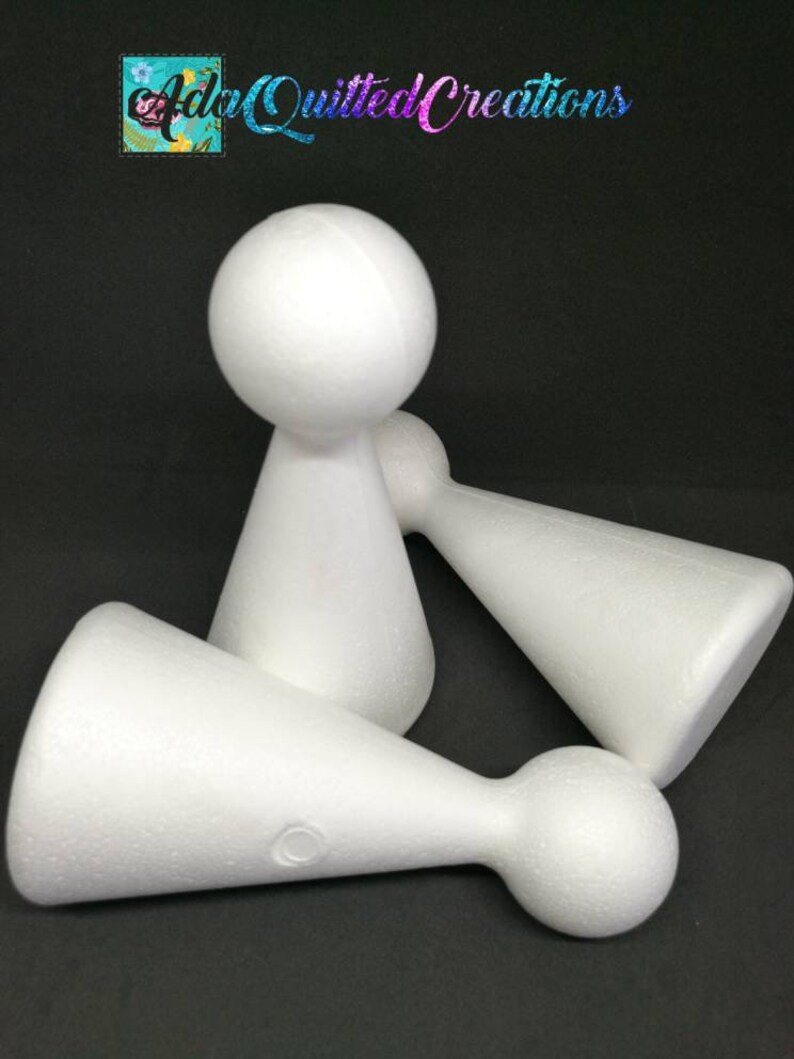 Polystyrene Cone Body Shapes in Two Sizes Set of Six - Etsy