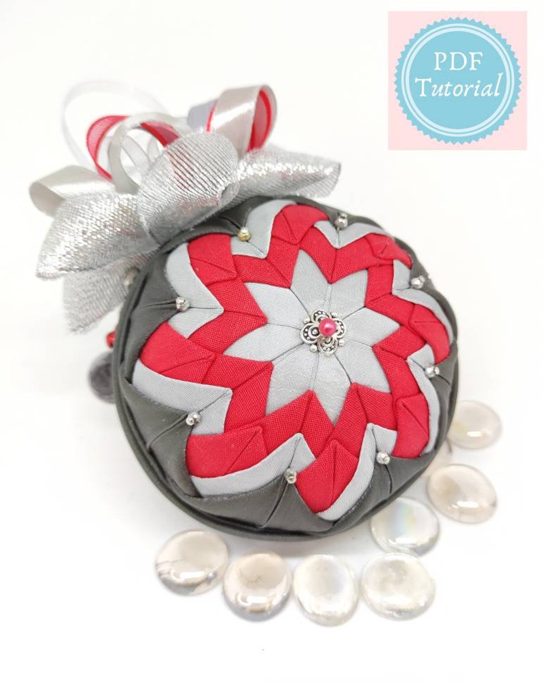 TUTORIAL Pdf File, Dancing Swirl Pattern, No Sew Quilted Ornament, Step ...