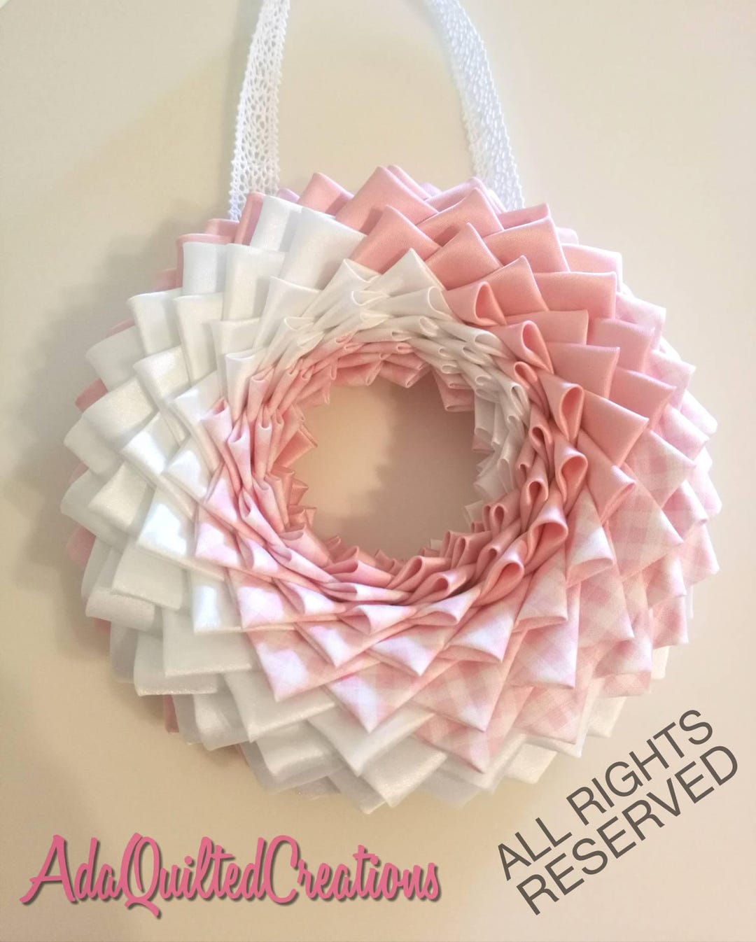 Nursery Decor Wreath, Framed Girls Nursery Wall Decor, Babyshower Gift ...