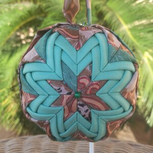 TUTORIAL, Basic Quilted Star Ball Pattern, No Sew Quilted Ornament ...