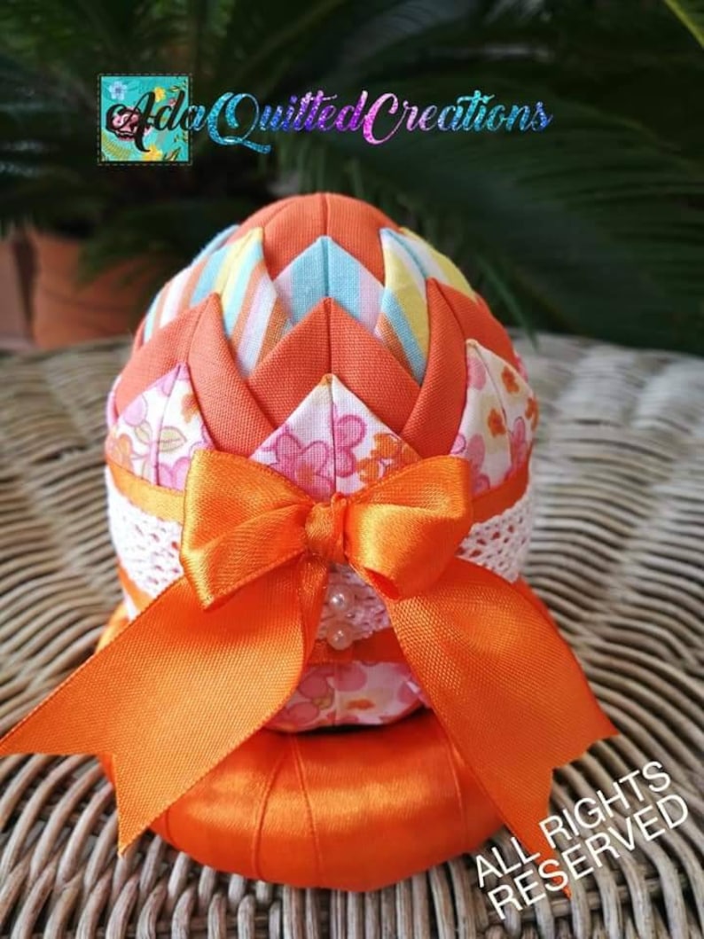 DIY KIT Quilted Easter Egg Kit Tutorial Diy Kit No Sew - Etsy