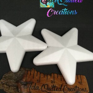 Polystyrene Stars, Styrofoam Star Shapes, 3 Different Sized Stars, 13 ...