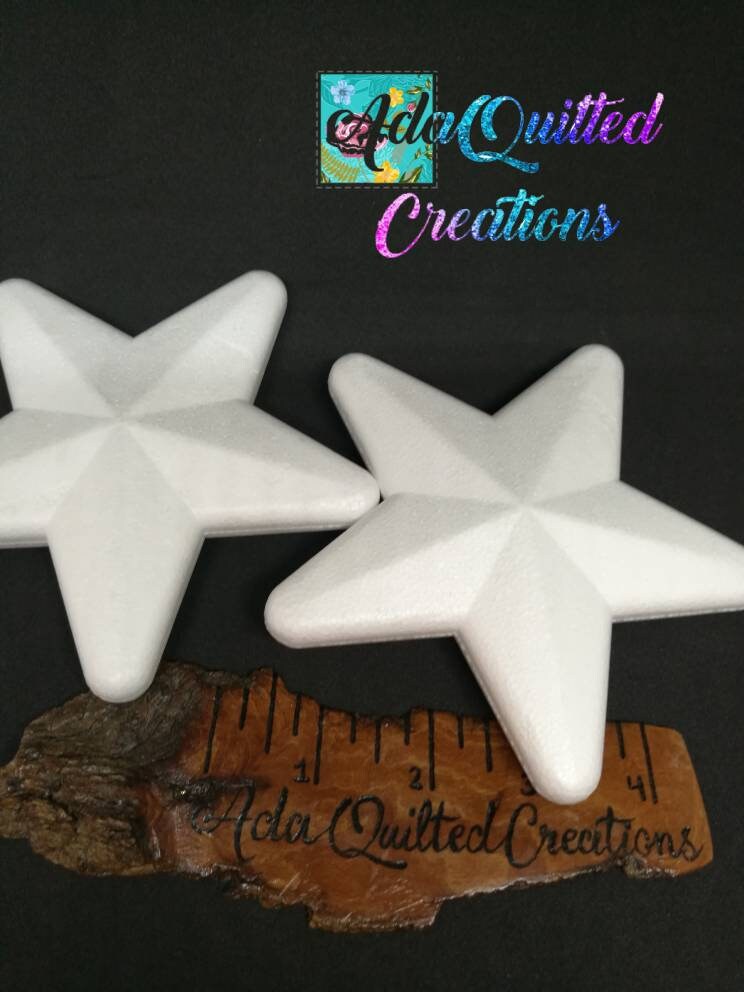 Polystyrene Stars Styrofoam Star Shapes 3 Different Sized - Etsy