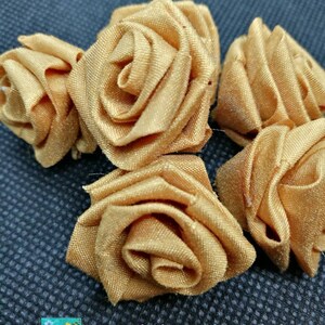 Fabric Roses in Sets of Six, Fabric Flowers, Small Handmade Roses 1 ...