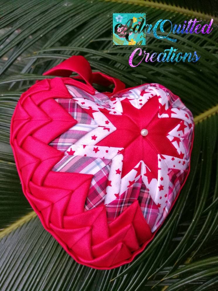 KIT Quilted ornament kit tutorial diy kit no sew quilted | Etsy