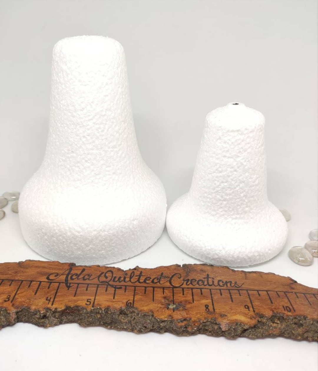 Styrofoam Bells, Two Different Sized Foam Bells 12cm (4.72") & 16cm (6. ...