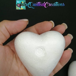 Mini Styrofoam Hearts in Sets of 6 or Sets of 12, 7 Cm Polystyrene ...