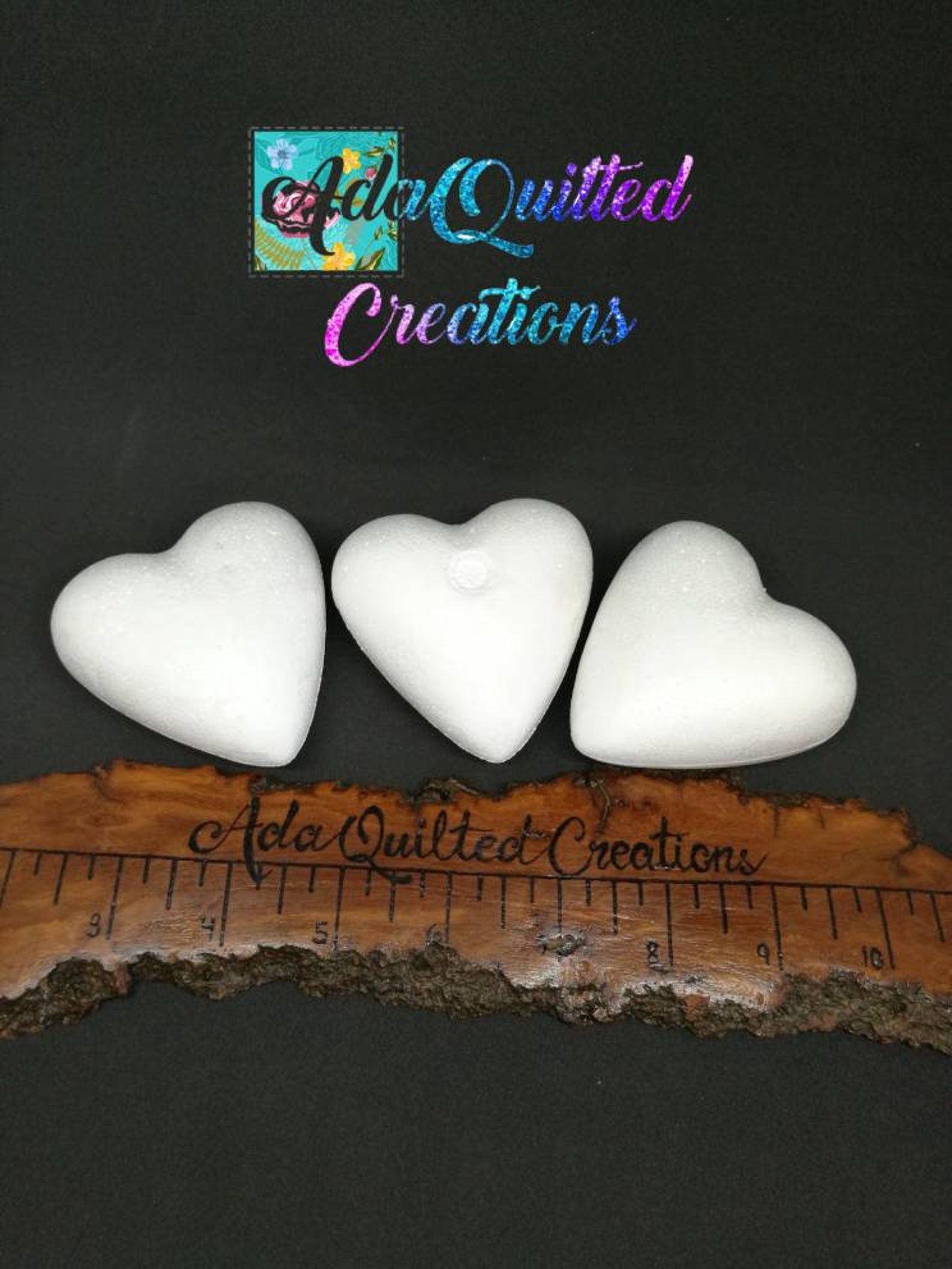 Mini Styrofoam Hearts in Sets of 6 or Sets of 12 7 Cm - Etsy