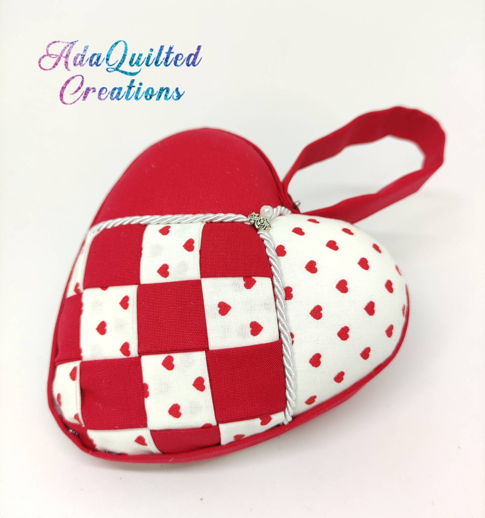 Nordic Heart Design Fabric Heart Valentine's Gift Idea | Etsy