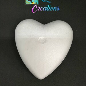 Set of 6 Styrofoam Hearts, 11 Cm Polystyrene Hearts in Sets of Six ...