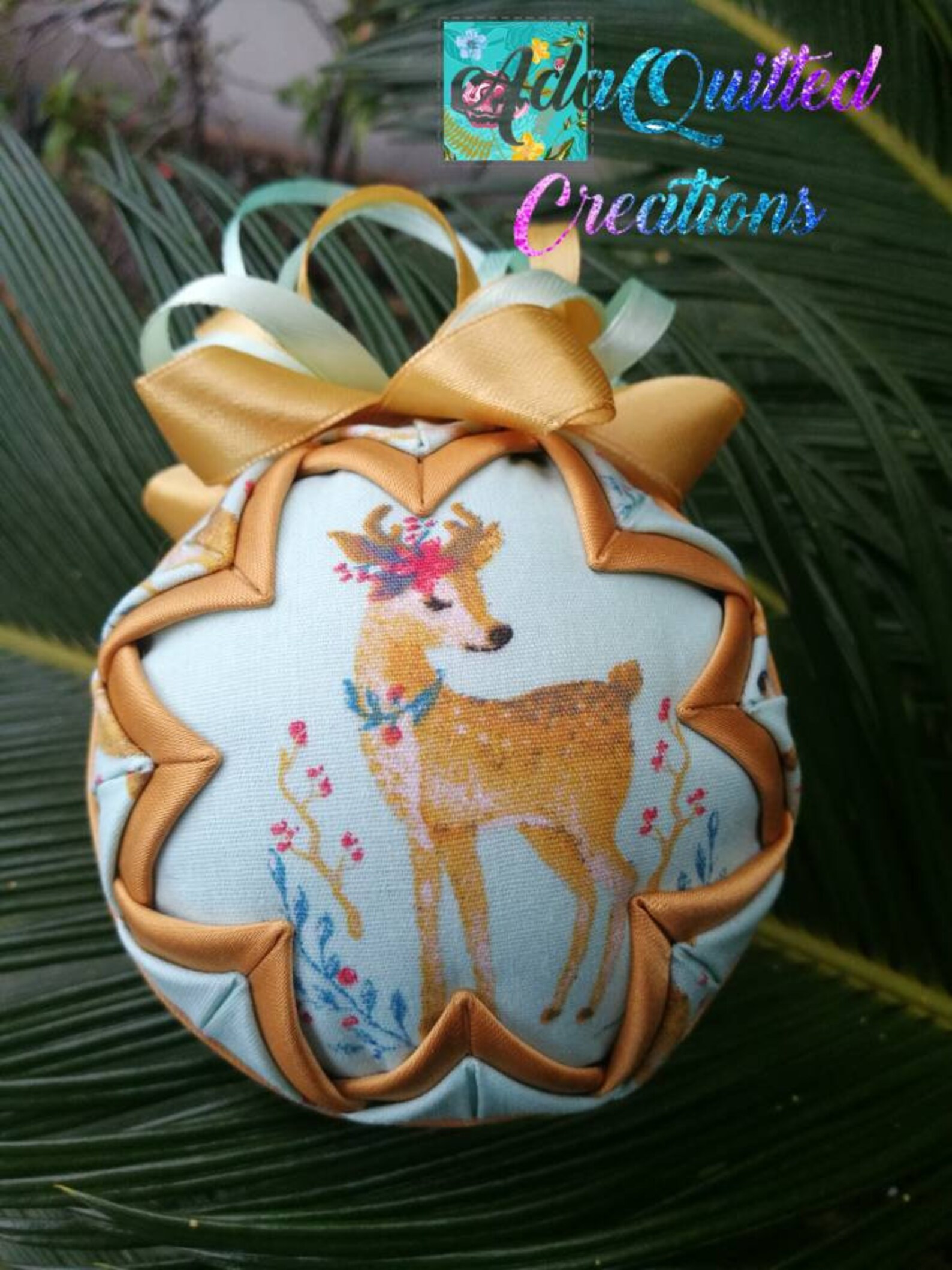 DIY KIT Ornament No Sew Quilted Ornament Kit Tutorial Diy - Etsy