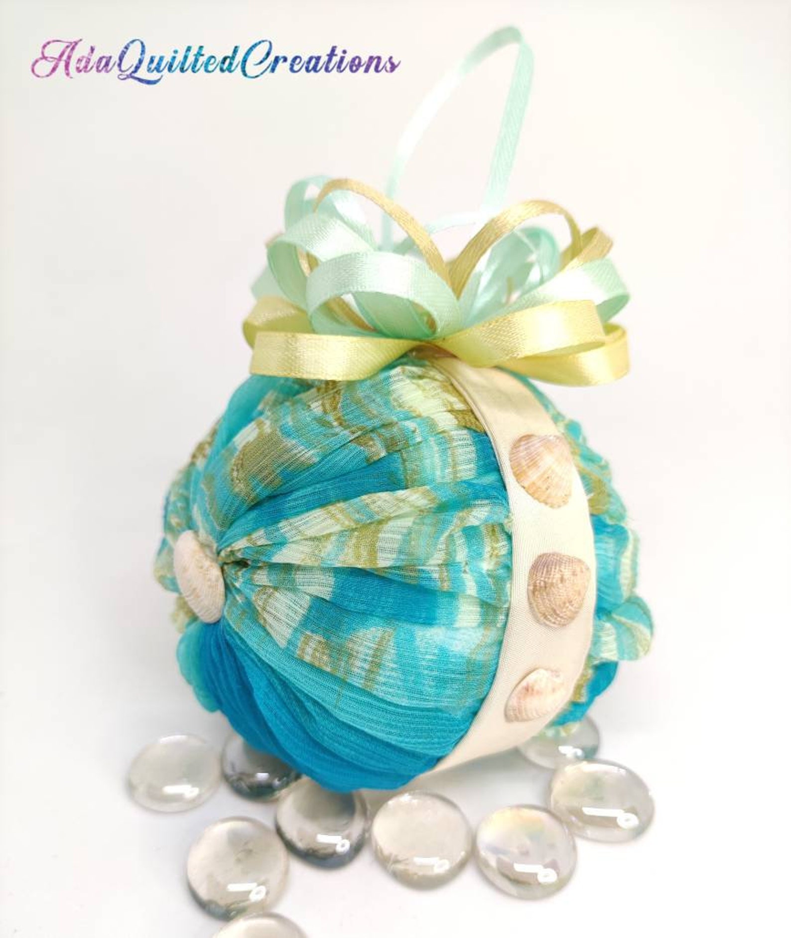 TUTORIAL Draped Ball Quilted Ornament Pattern Original - Etsy